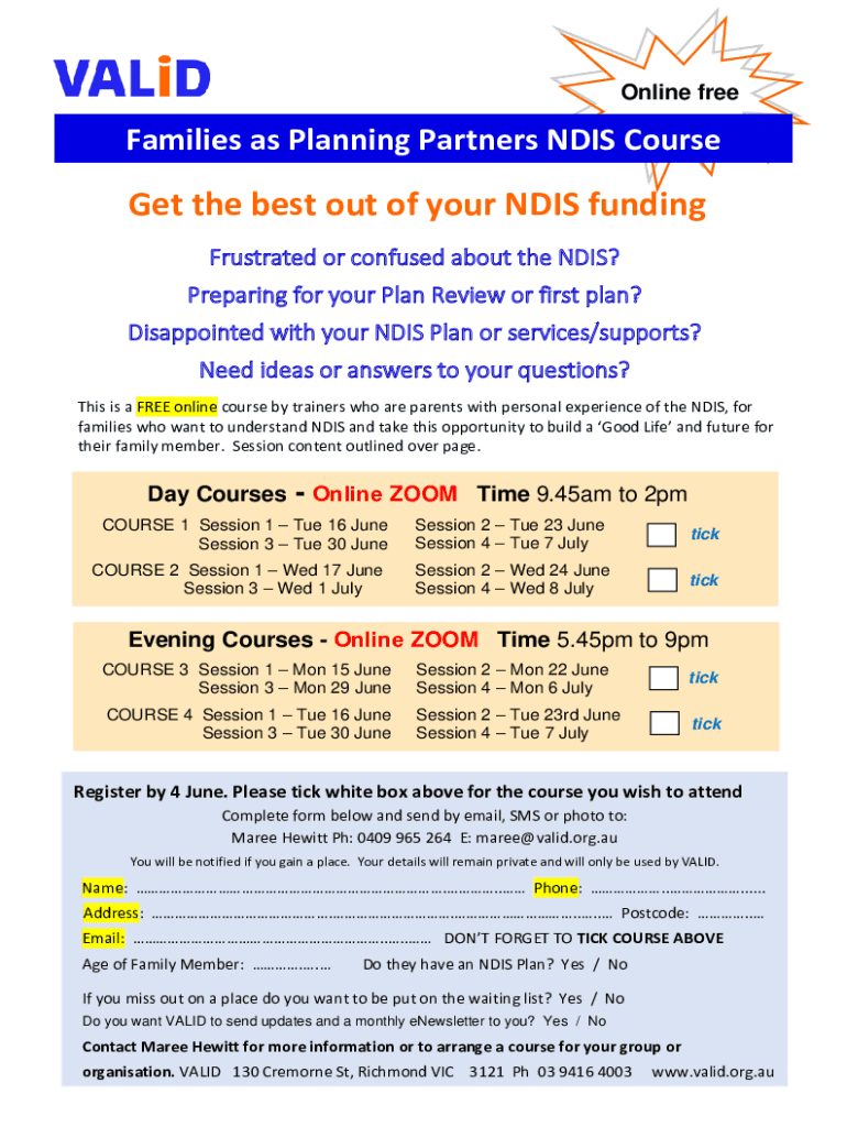 Fillable Online How a plan manager helps you to make the most of your NDIS Fax Email Print ...