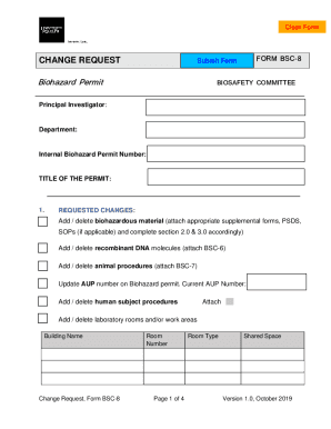 Fillable Online Biosafety Permit Application Form (PDF) Fax Email Print ...