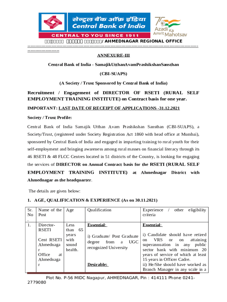 Annexures Of Central Bank - Fill Online, Printable, ... Doc Template ...