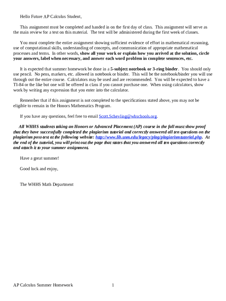 Passing AP Calculus AB is EASY Here's how Doc Template | pdfFiller