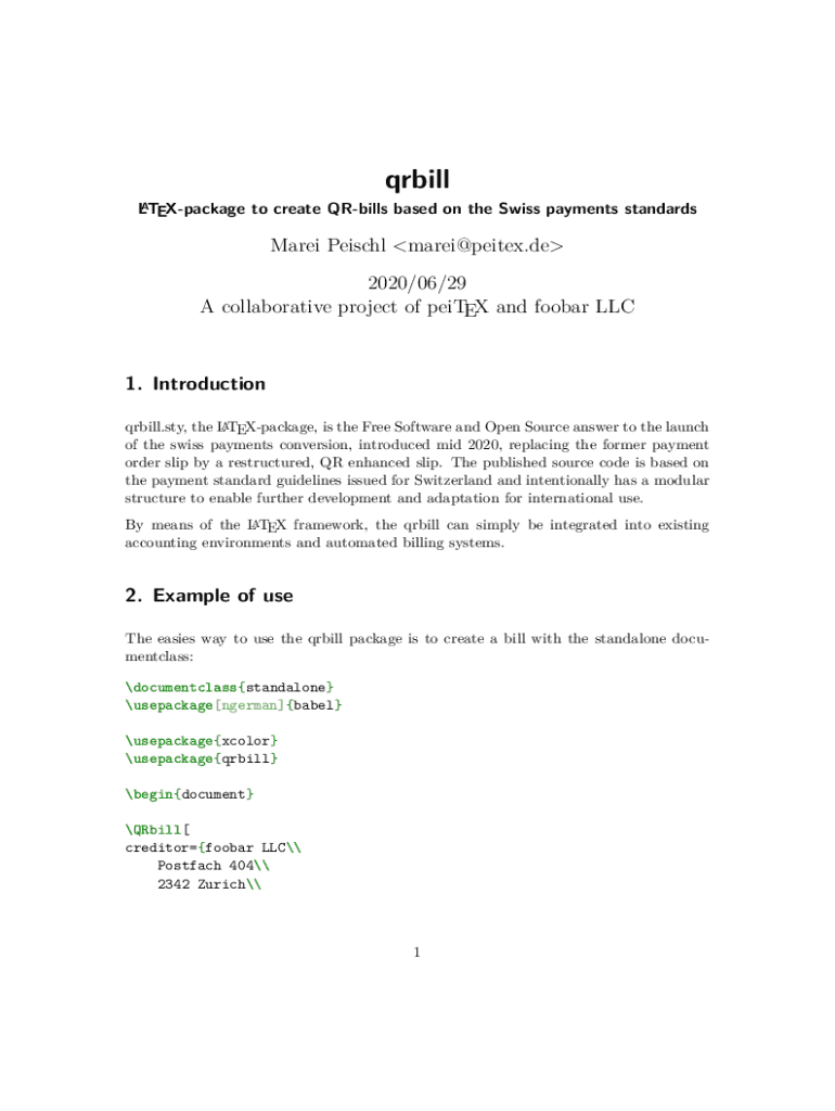 Fillable Online Simplified way of printing a Compliant QR Bill SD ...