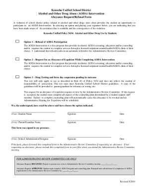 Fillable Online AODA Abeyance Request-Refusal Form.doc Fax Email Print ...