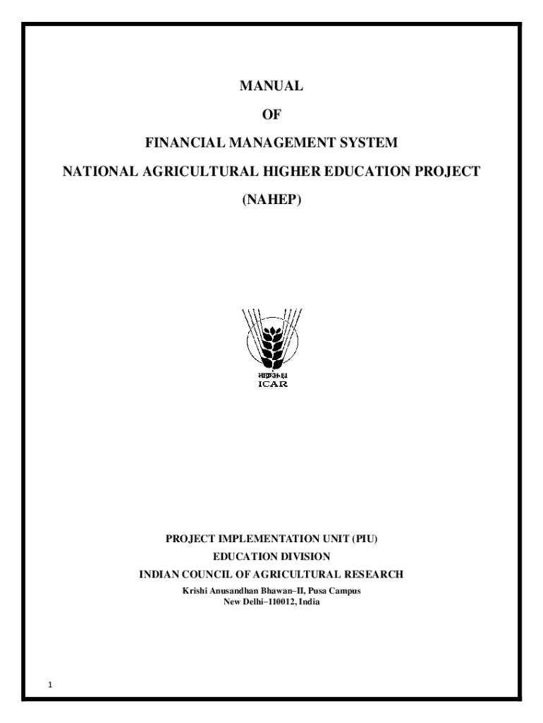 Fillable Online Project Implementation Unit (PIU) - NAHEP - ICAR Fax ...