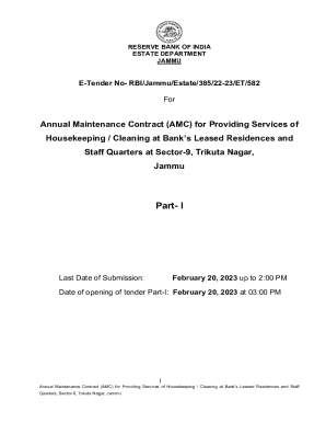 Fillable Online Annual Maintenance Contract (AMC) for Providing ...