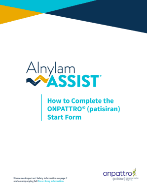 Fillable Online ONPATTRO (patisiran) Annotated Start Form. How to ...