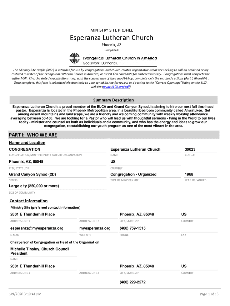 Fillable Online sample - ELCA Resource Repository Fax Email Print - pdfFiller