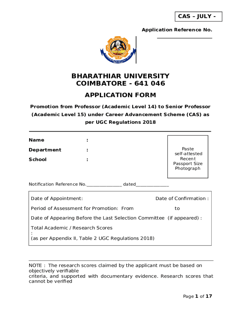 application for career advancement scheme promotions as ... Doc Template | pdfFiller