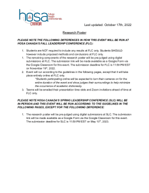 Fillable Online HOSA places at fall leadership conference - The Prowler ...