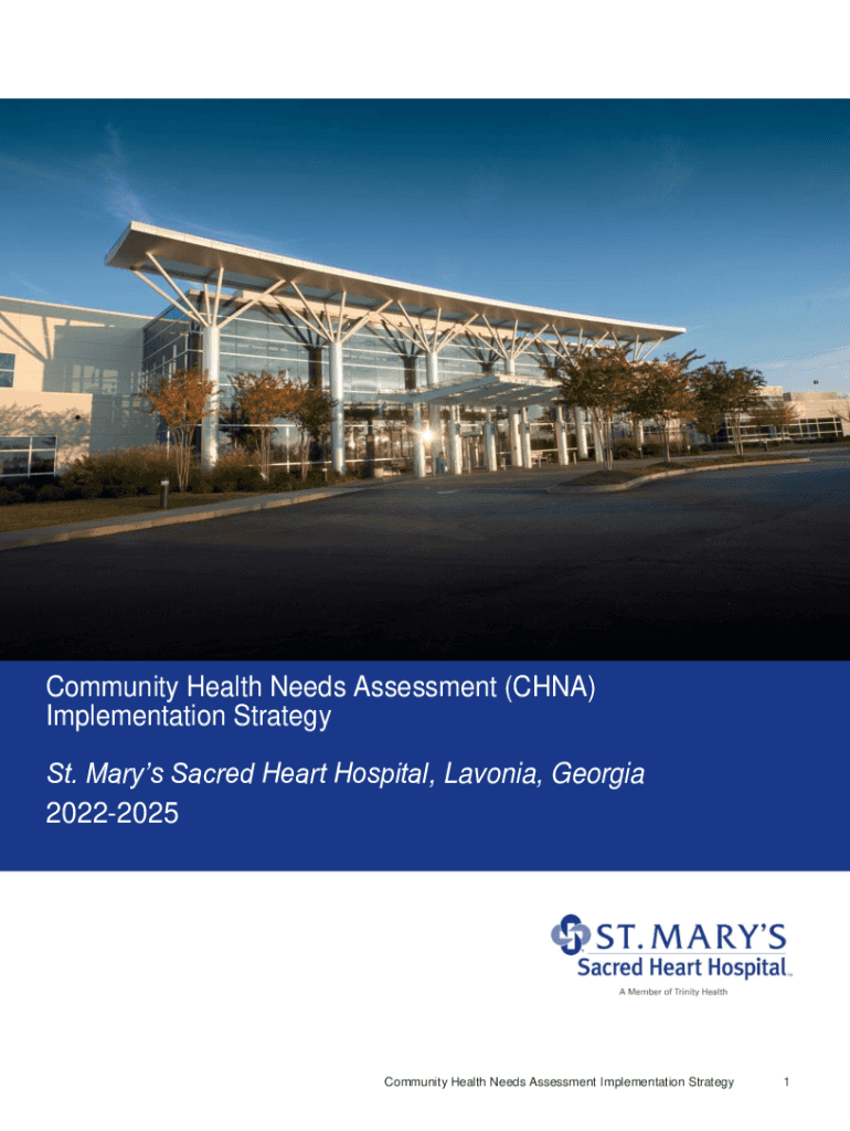 Fillable Online St. Mary's Sacred Heart Needs Assessment Determines Three ... Fax Email Print ...