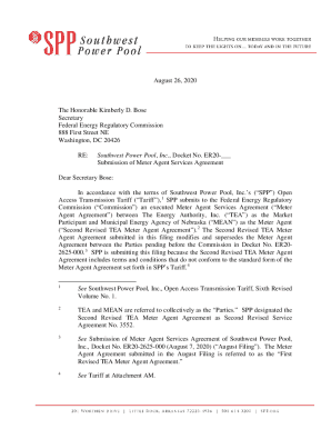 Fillable Online SPP Tariff Attachment V Generator Interconnection ...