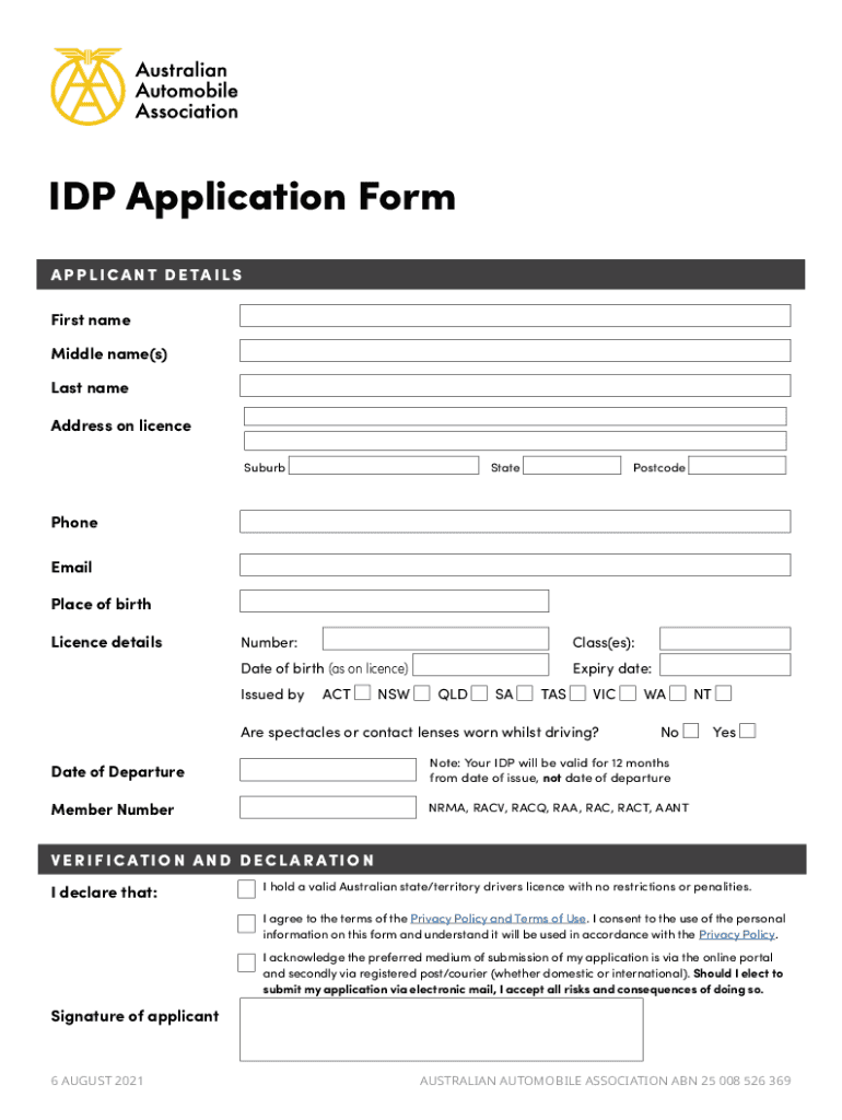 Fillable Online How to Apply for an IDP - International Driving Permit Fax Email Print - pdfFiller
