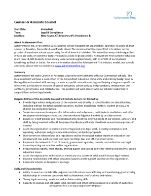 Fillable Online What is An Associate Counsel?Career Path and Overview ...