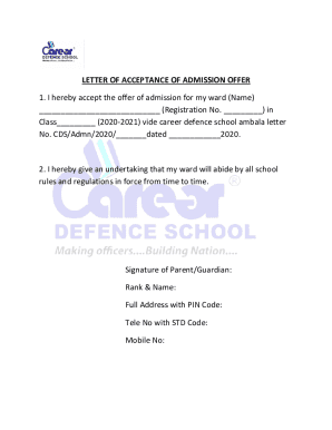 Fillable Online How To Write an Effective Acceptance Letter (With ...