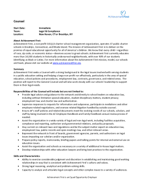 Fillable Online Establishing the In-House Law Department: A Guide for ...