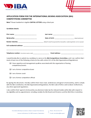 Fillable Online 2.-Application-Form-IBA-Competitions-Committee-1.pdf ...