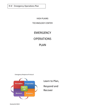Fillable Online Topic Collection: Emergency Operations Plans - ASPR ...