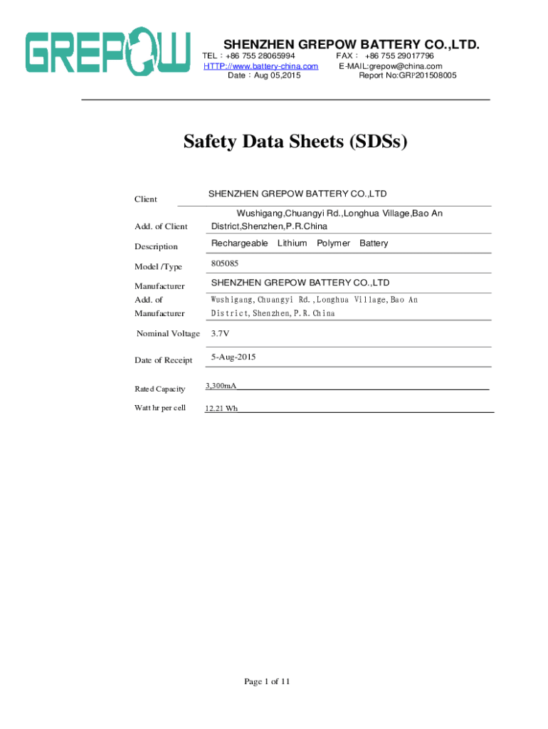 Fillable Online MATERIAL SAFETY DATA SHEET REPORT Fax Email Print ...