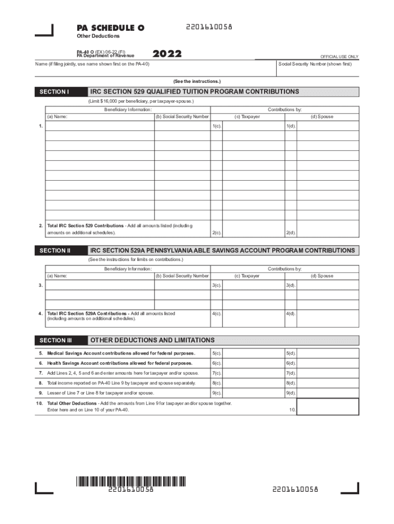 Fillable Online Forms for Individuals - PA Department of Revenue - PA ...