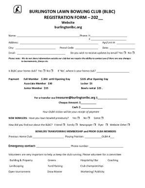Fillable Online 0901 nccdn Burlington Lawn Bowling Club Registration ...