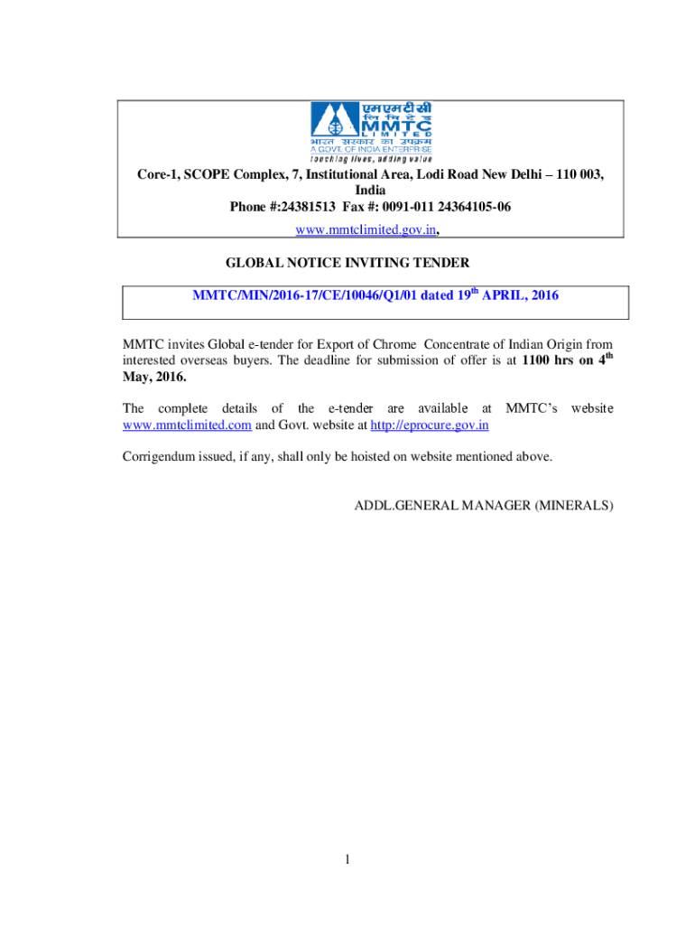 Fillable Online Core-1, Scope Complex, 7 Insitutional Area, Lodhi Road ...