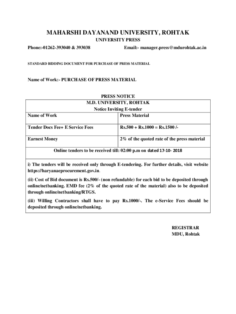 Fillable Online mdurohtak ac Department of Geography - MDU Fax Email Print - pdfFiller