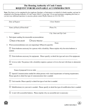 Fillable Online Housing authority of cook county payment standards Fax ...