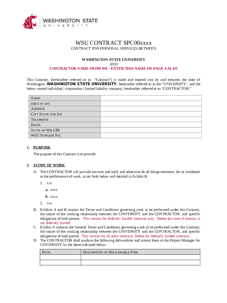Request for Proposal No. JCC0278 - BidNet - purchasing wsu Doc Template | pdfFiller