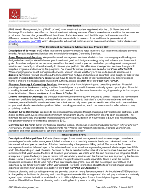 Fillable Online PMG Form ADV Part 3 Fax Email Print - pdfFiller