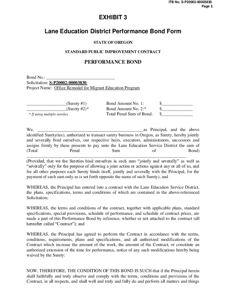 Fillable Online lesd k12 or EXHIBIT 4 Lane Education District Payment ...