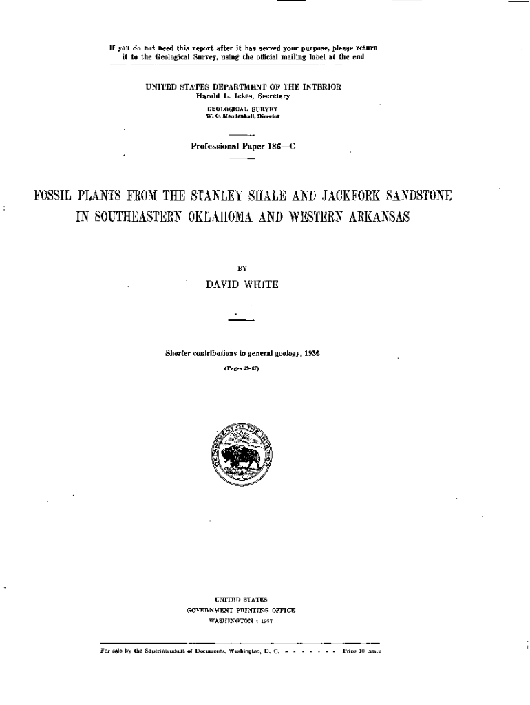 Fillable Online pubs usgs Geological Survey Professional Paper ...