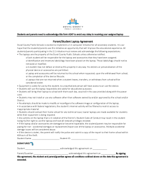 Fillable Online Guide - Completing the parent laptop/hotspot agreement form Fax Email Print ...
