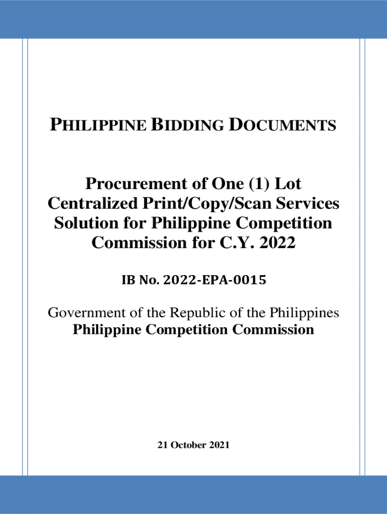 Fillable Online Procurement of One (1) Lot Centralized Print/Copy/Scan ... Fax Email Print ...