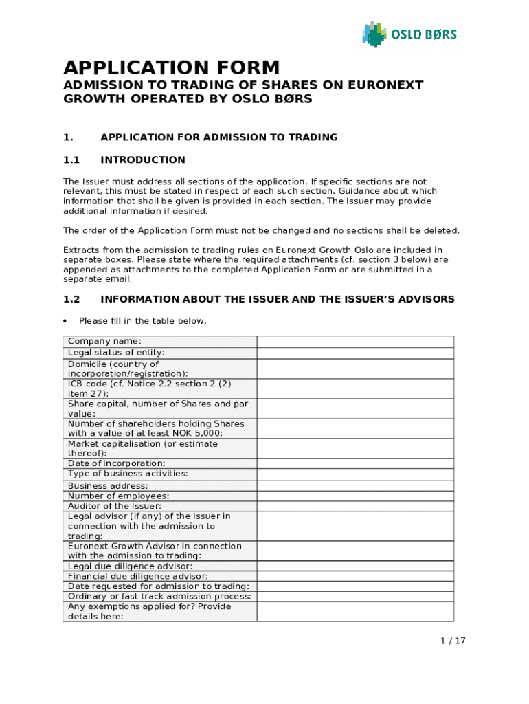 template for introductory report / updated ... - Euronext Doc Template | pdfFiller