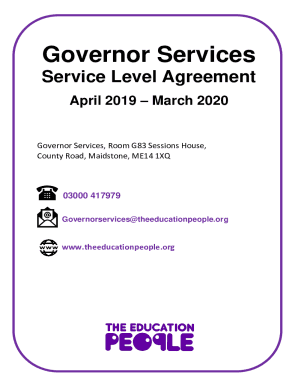 Fillable Online Governor Services - The Education People Fax Email ...