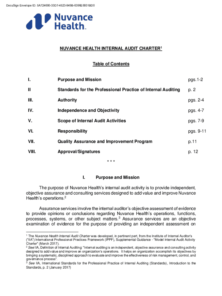 Fillable Online INTERNAL AUDIT DEPARTMENT POLICY MANUAL Fax Email Print - pdfFiller