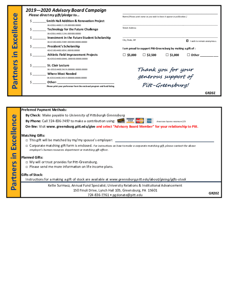 Fillable Online Statement of Financial Intent Print Name(s) Fax Email ...