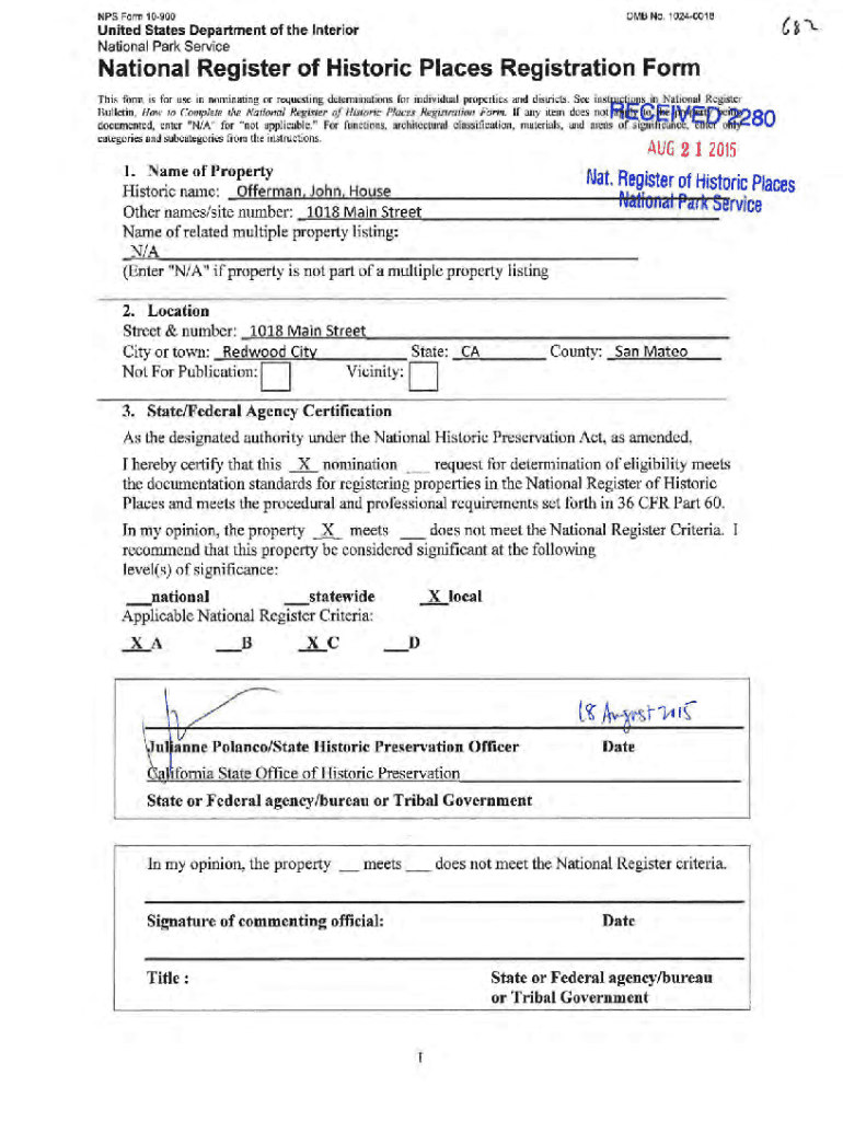 Fillable Online Offerman, John, House. RecordID (Reference Number) Fax Email Print - pdfFiller