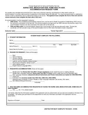 Fillable Online accommodation-request-form.docx - KDADS Fax Email Print - pdfFiller