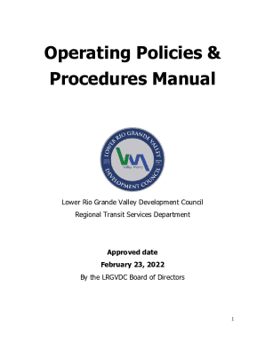 Fillable Online Sample Policies and Standard Operating Procedures ...