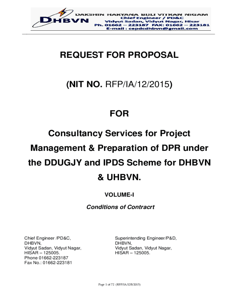 Fillable Online REQUEST FOR PROPOSALS COMPREHENSIVE PLAN AND ... Fax ...
