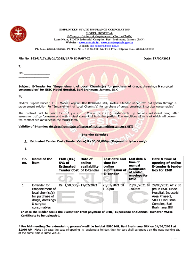 Fillable Online The Ministry of labour & Employment and Employees ...