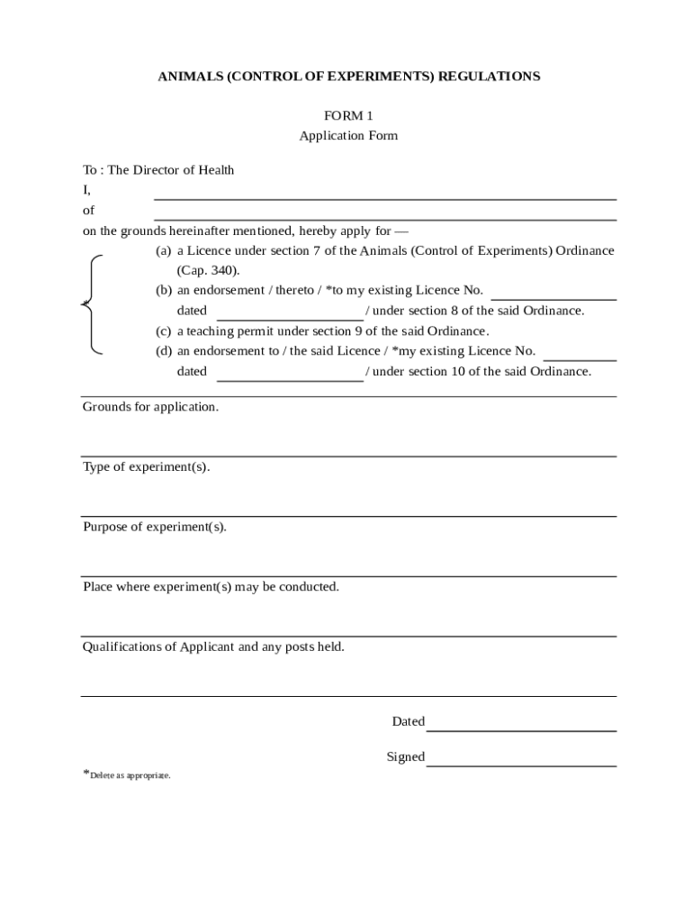 s - Animals (Control of Experiments) - Department of Health Doc ...