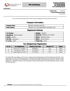 Fillable Online Cell: +254(0711)099 999 Fax Email Print - pdfFiller