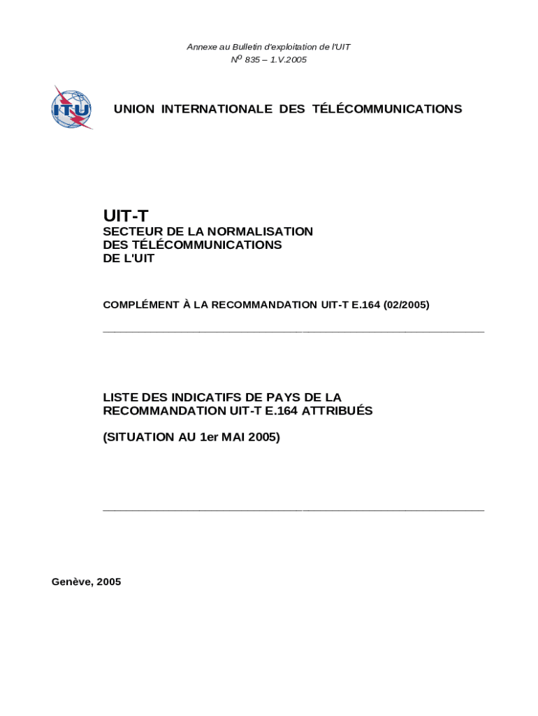 UIT-T Rec. SECTEUR DE LA NORMALISATION DES ... - ITU Doc Template ...