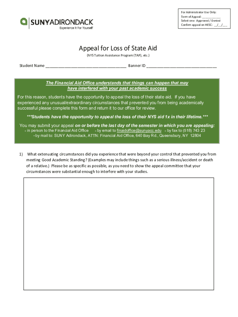 Fillable Online Chapter 4: Application and Award Procedures - HESC Fax ...