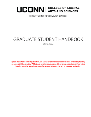 Fillable Online comm uconn 20212022 Student Handbook Fax Email Print ...
