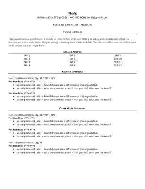 Fillable Online Resume Examples for Teens (With Template and Tips ...
