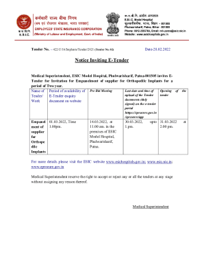 Fillable Online Notice Inviting Tender through CPPP for the Supply of ...