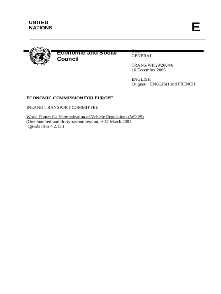 Transmitted by the expert from Germany - UNECE Doc Template | pdfFiller