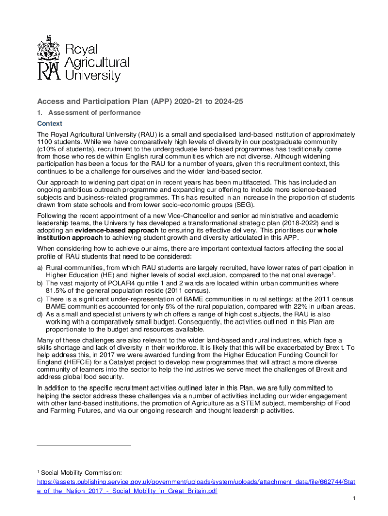 Fillable Online The University of Manchester Access and Participation ...